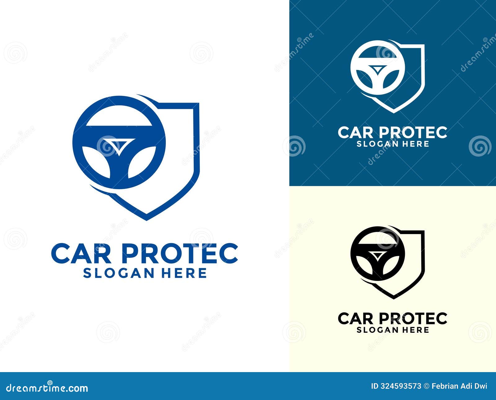 Car Protection Logo Vector Template, Simple Logo Design of a Car with ...
