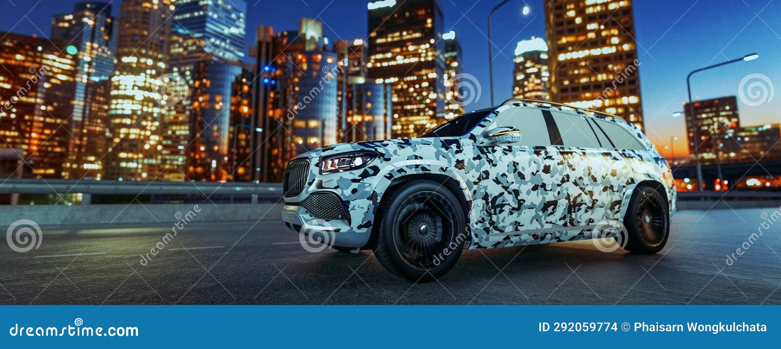 Car Prototype First Drive on the Road. Stock Photo - Image of design ...