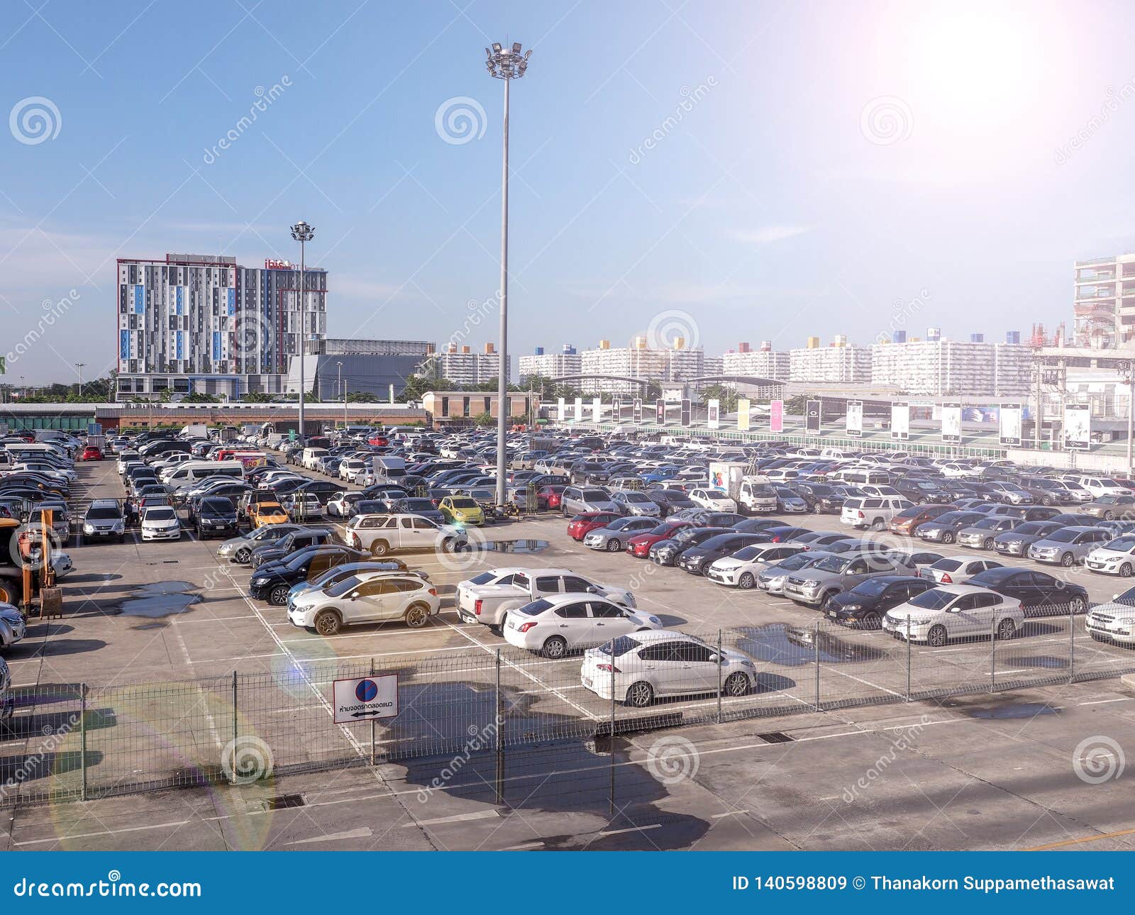Car at Public Car Parking Background Editorial Stock Image - Image of ...