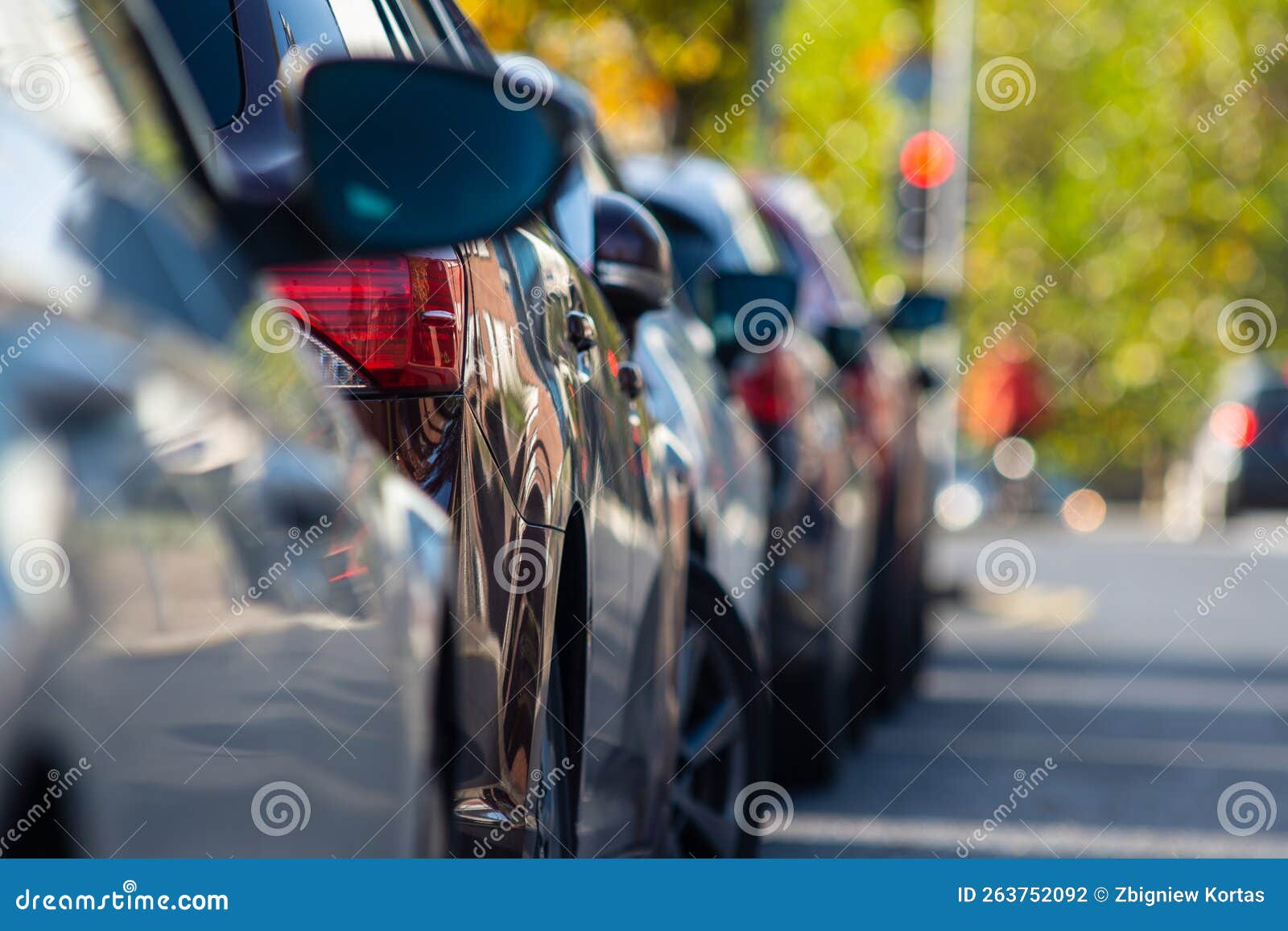 Car queue stock photo. Image of vehicle, late, rush - 263752092