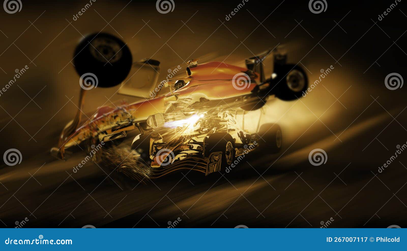 Car race accident stock illustration. Illustration of grid - 267007117