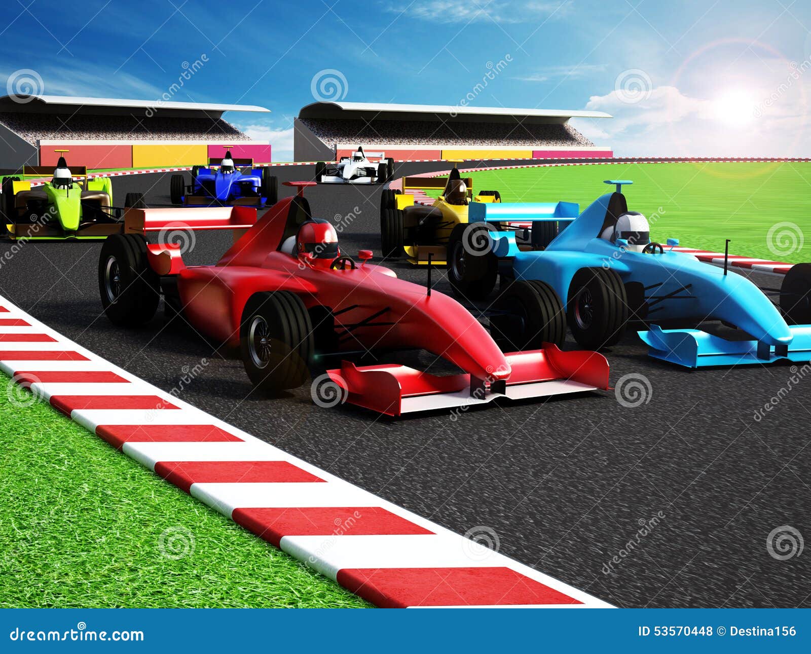 Car race stock illustration. Illustration of racecar - 53570448
