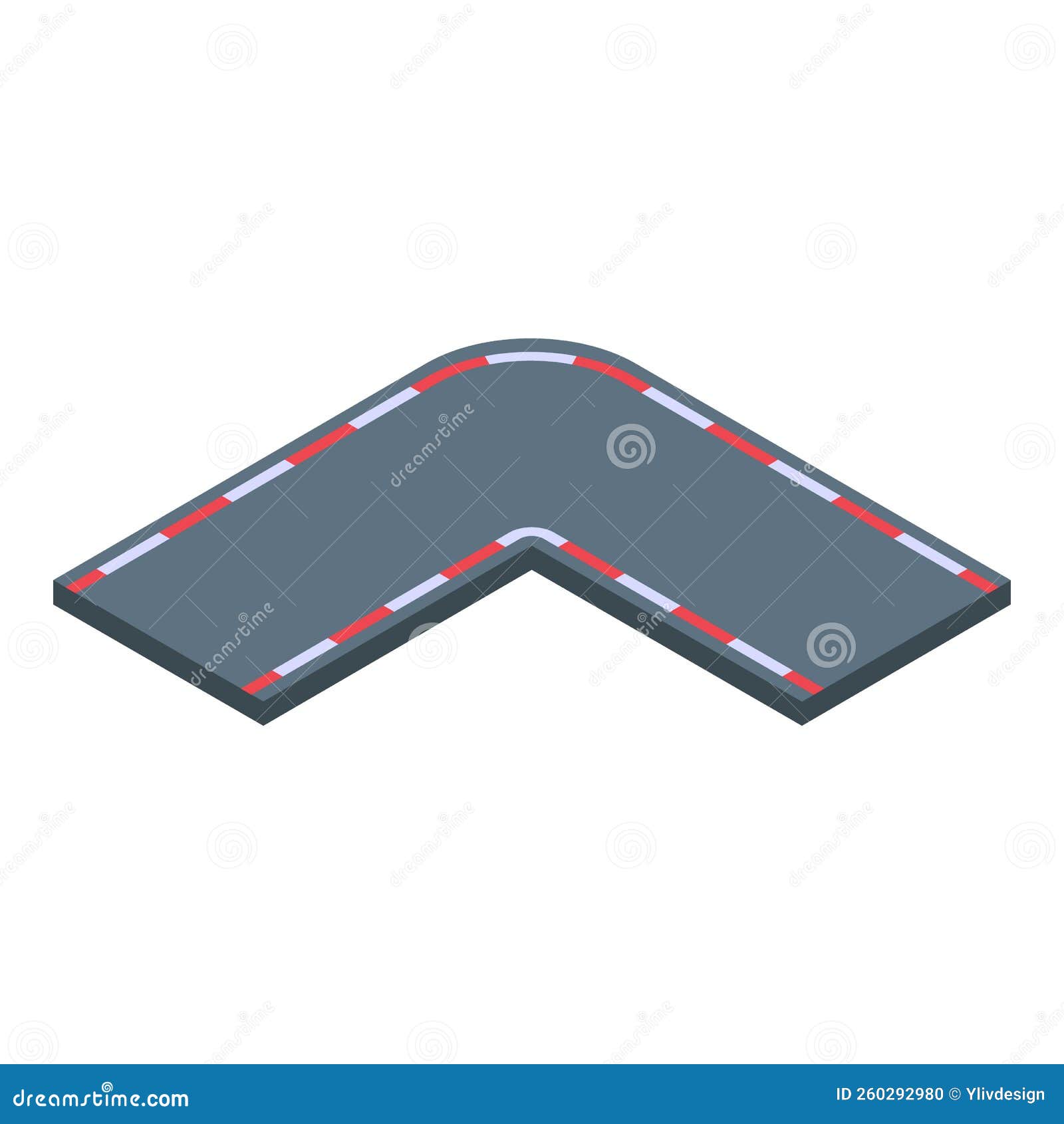 Car Racetrack Icon Isometric Vector. Race Road Stock Illustration ...