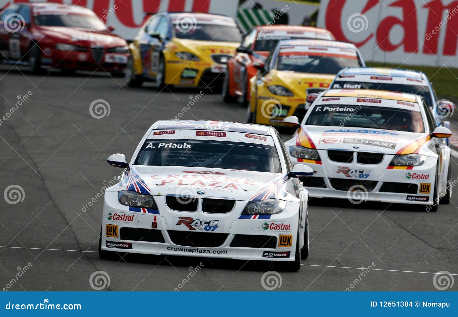 Car Racing(BMW 320si,FIA WTCC) Editorial Stock Image - Image of andy ...