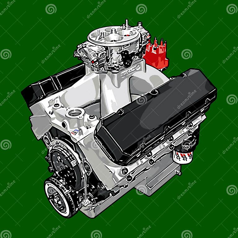 Car racing engine stock vector. Illustration of speed - 264454447