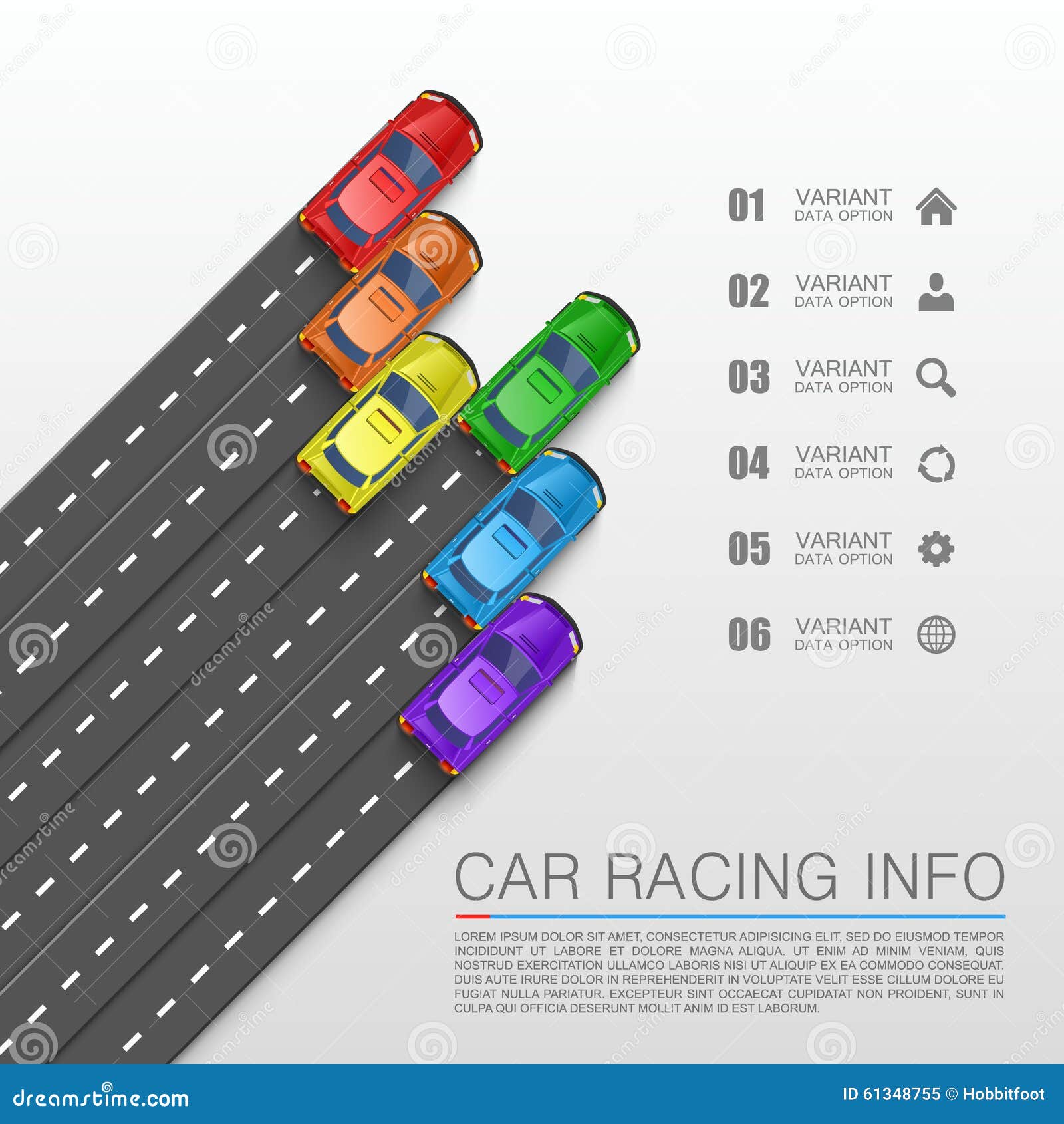 Car racing info art cover stock vector. Illustration of infographics ...