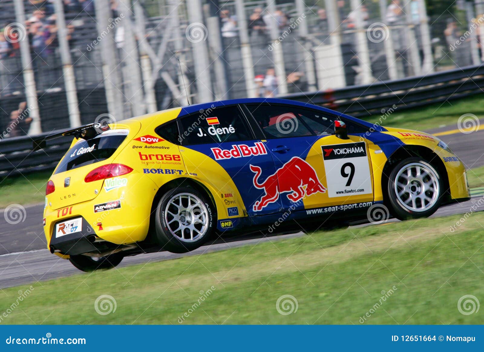 Car Racing(SEAT Leon TDI,FIA WTCC) Editorial Stock Image - Image of ...