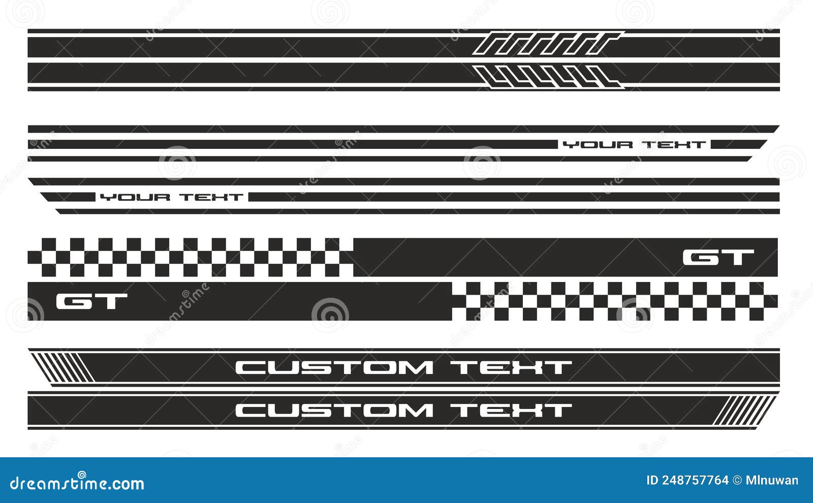 Car, Racing Vehicle Graphics, Vinyls & Decals Stock Vector ...