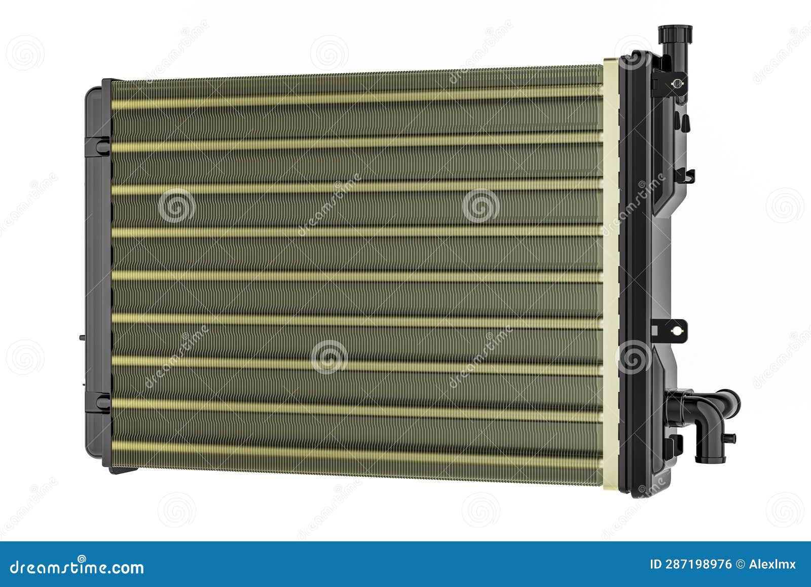 Car Radiator, Closeup. 3D Rendering Stock Illustration - Illustration ...