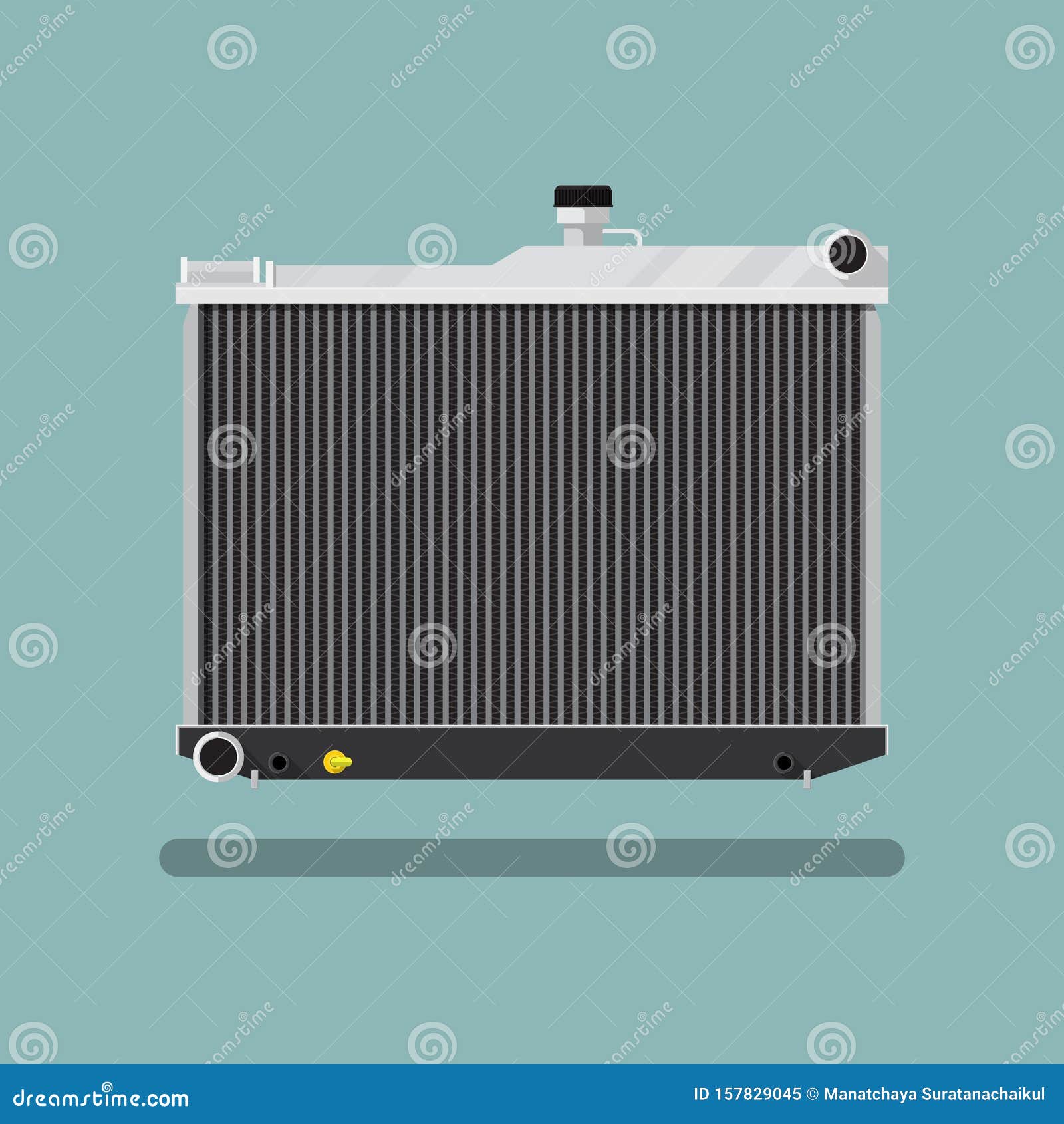Car radiator icon. stock illustration. Illustration of sign - 157829045