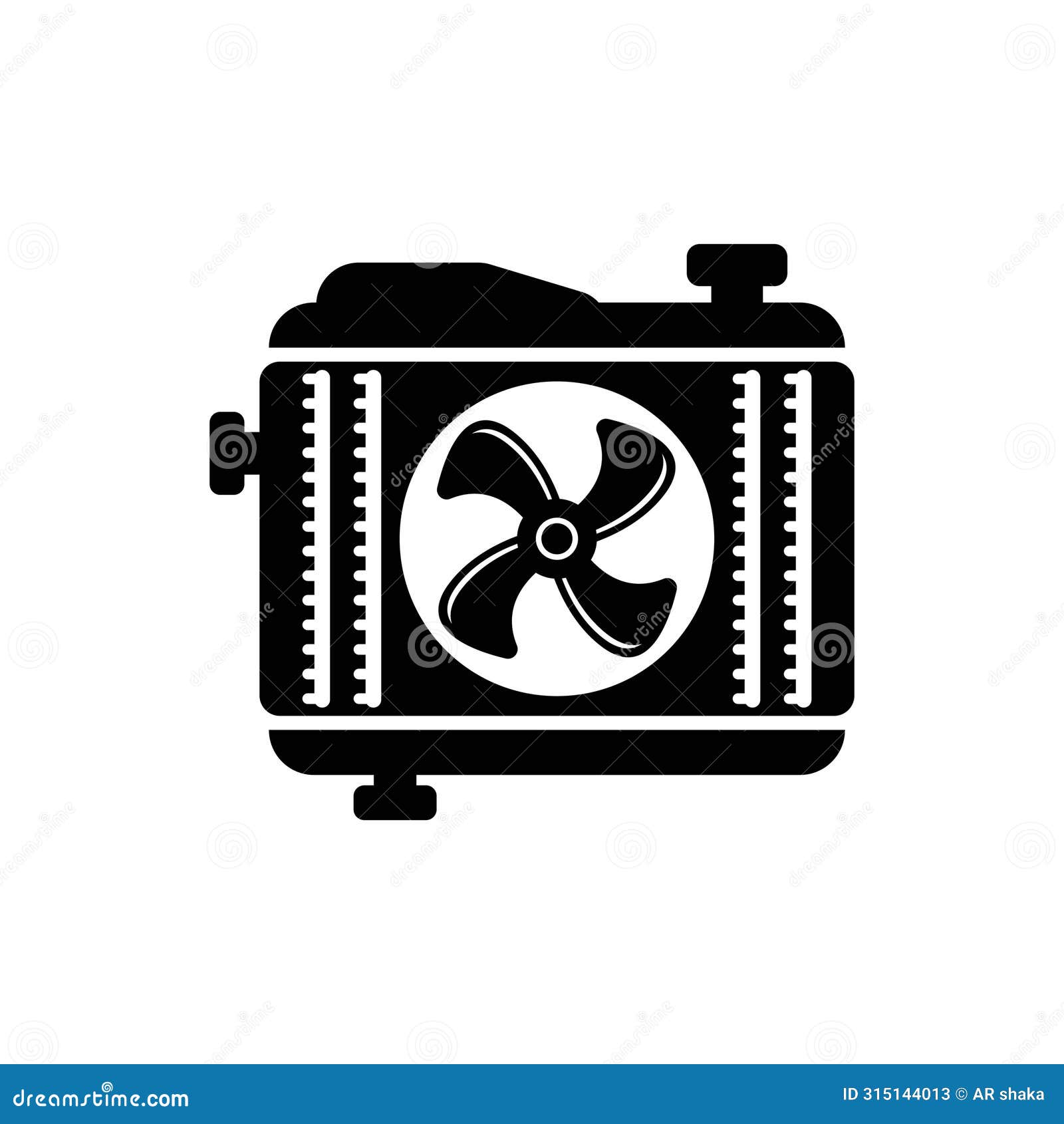 Car Radiator Icon Vector Illustration Symbol Design Eps 10 Stock Vector ...