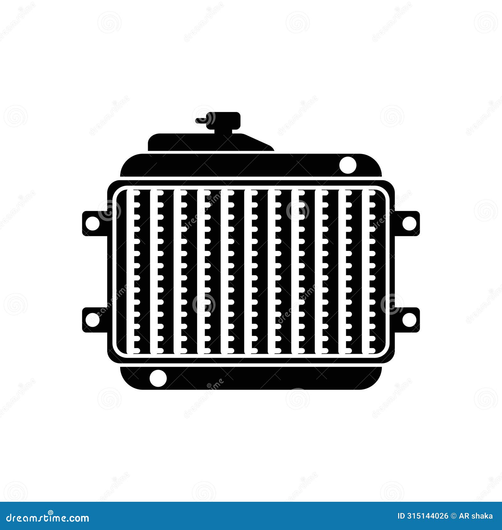 Car Radiator Icon Vector Illustration Symbol Design Eps 10 Stock Vector ...