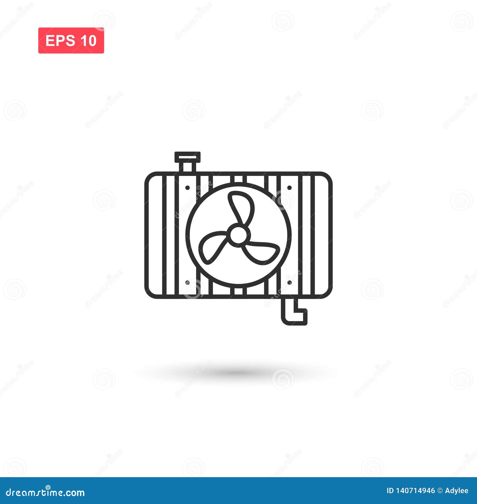Car Radiator Icon Vector Isolated 2 Stock Vector - Illustration of ...