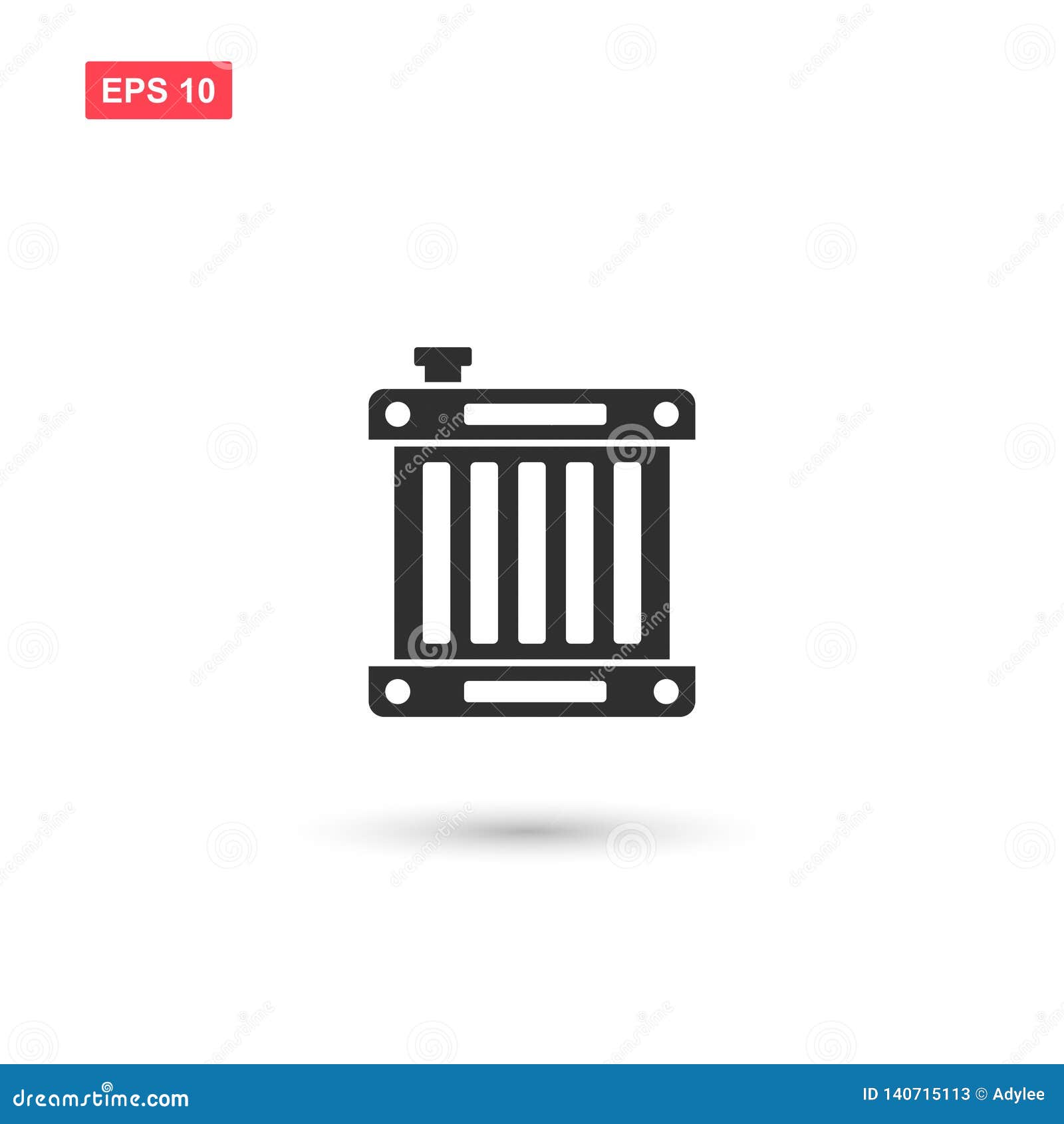 Car Radiator Icon Vector Isolated 7 Stock Vector - Illustration of ...