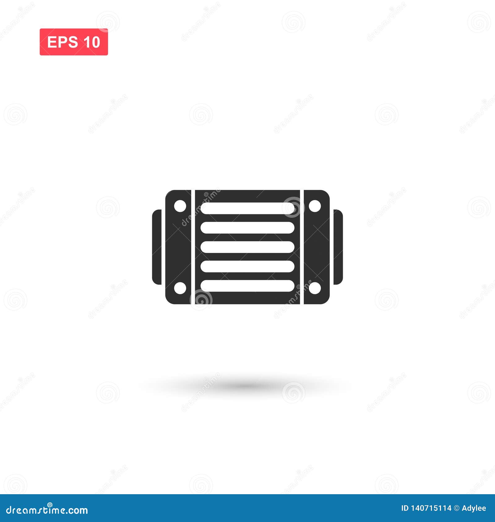 Car Radiator Icon Vector Isolated 10 Stock Vector - Illustration of ...
