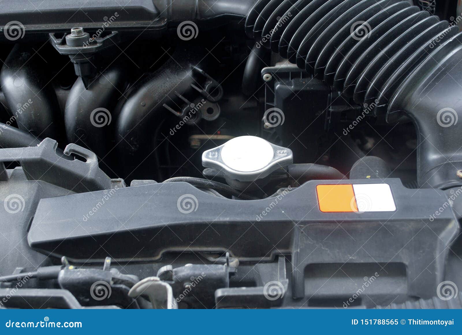 Car Radiator Cooling System. Stock Image - Image of bottle, hardware ...