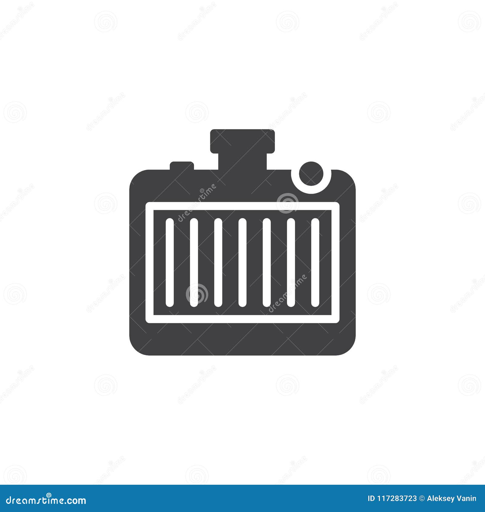Car Radiator vector icon stock vector. Illustration of machine - 117283723