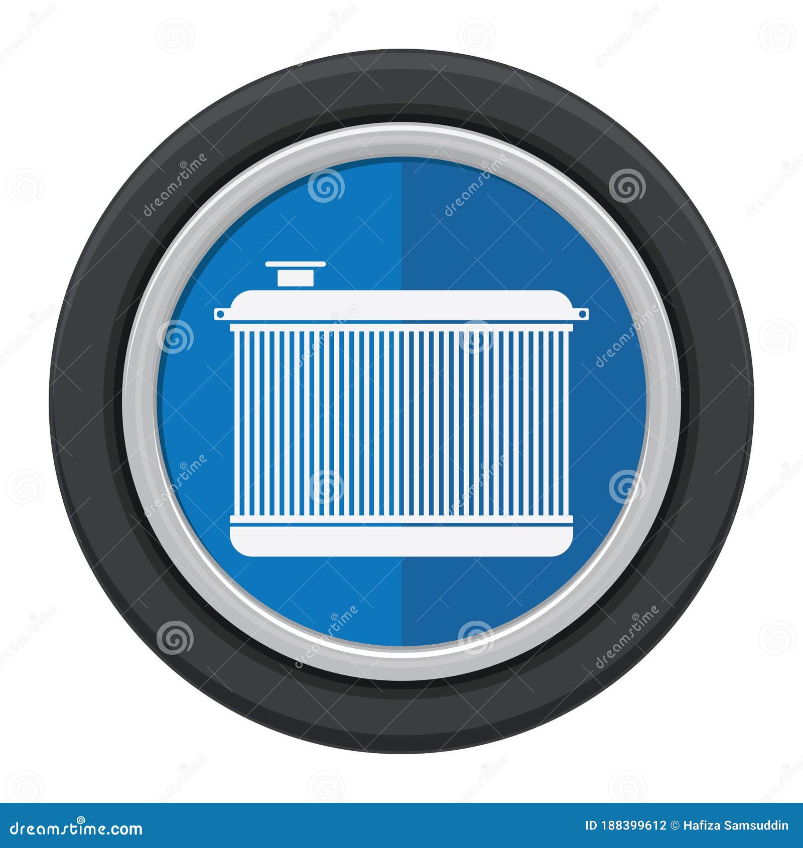 Car Radiator. Vector Illustration Decorative Design Stock Vector ...