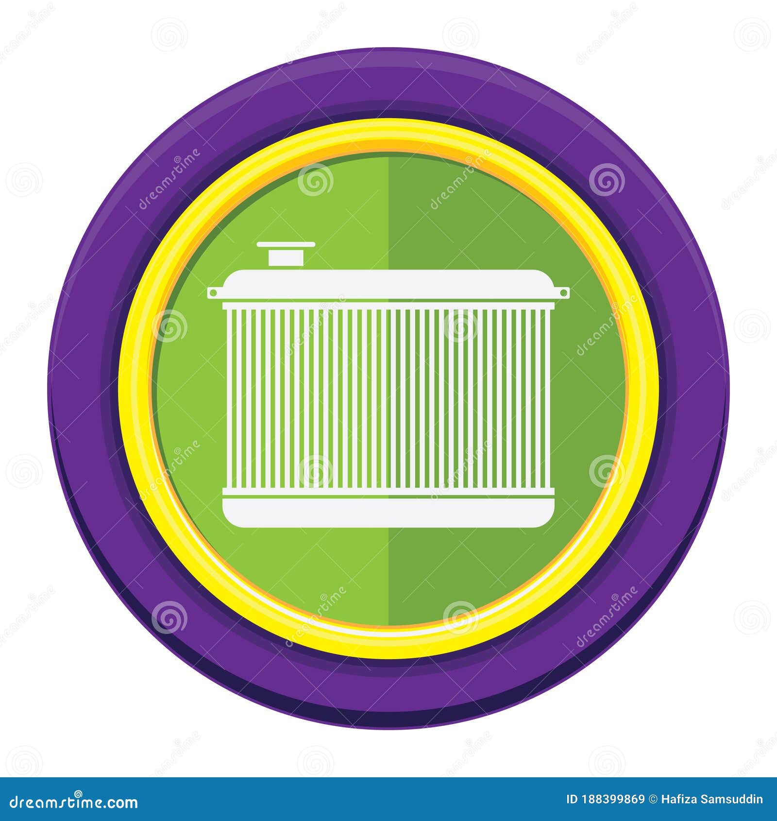 Car Radiator. Vector Illustration Decorative Design Stock Vector ...