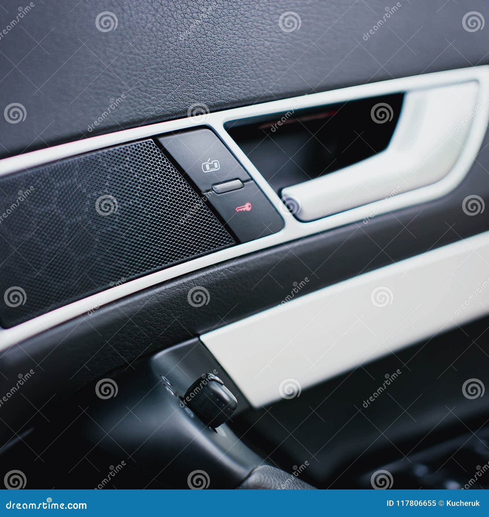 Buttons in Modern Car Panel. Stock Image - Image of electronics, mode ...