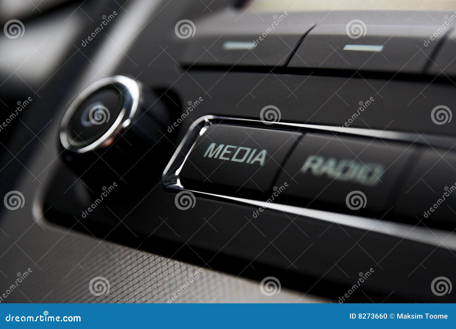 Car radio detail stock photo. Image of high, modern, console - 8273660