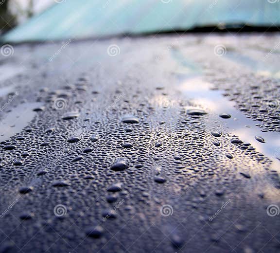 Car after Rain stock photo. Image of rain, wiper, macro - 1918944