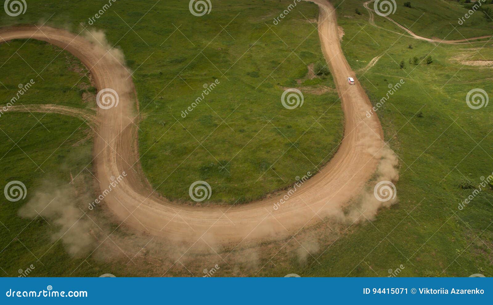 The Car Rally is a Top View. Stock Image - Image of background ...