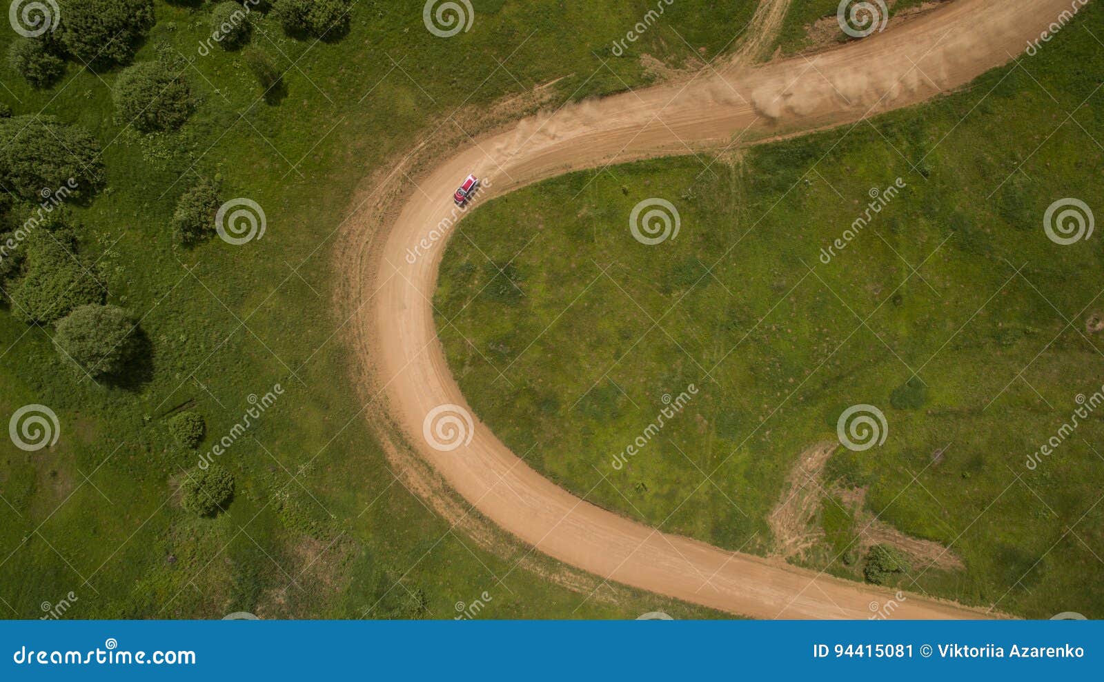 The Car Rally is a Top View. Stock Image - Image of highway, landscape ...