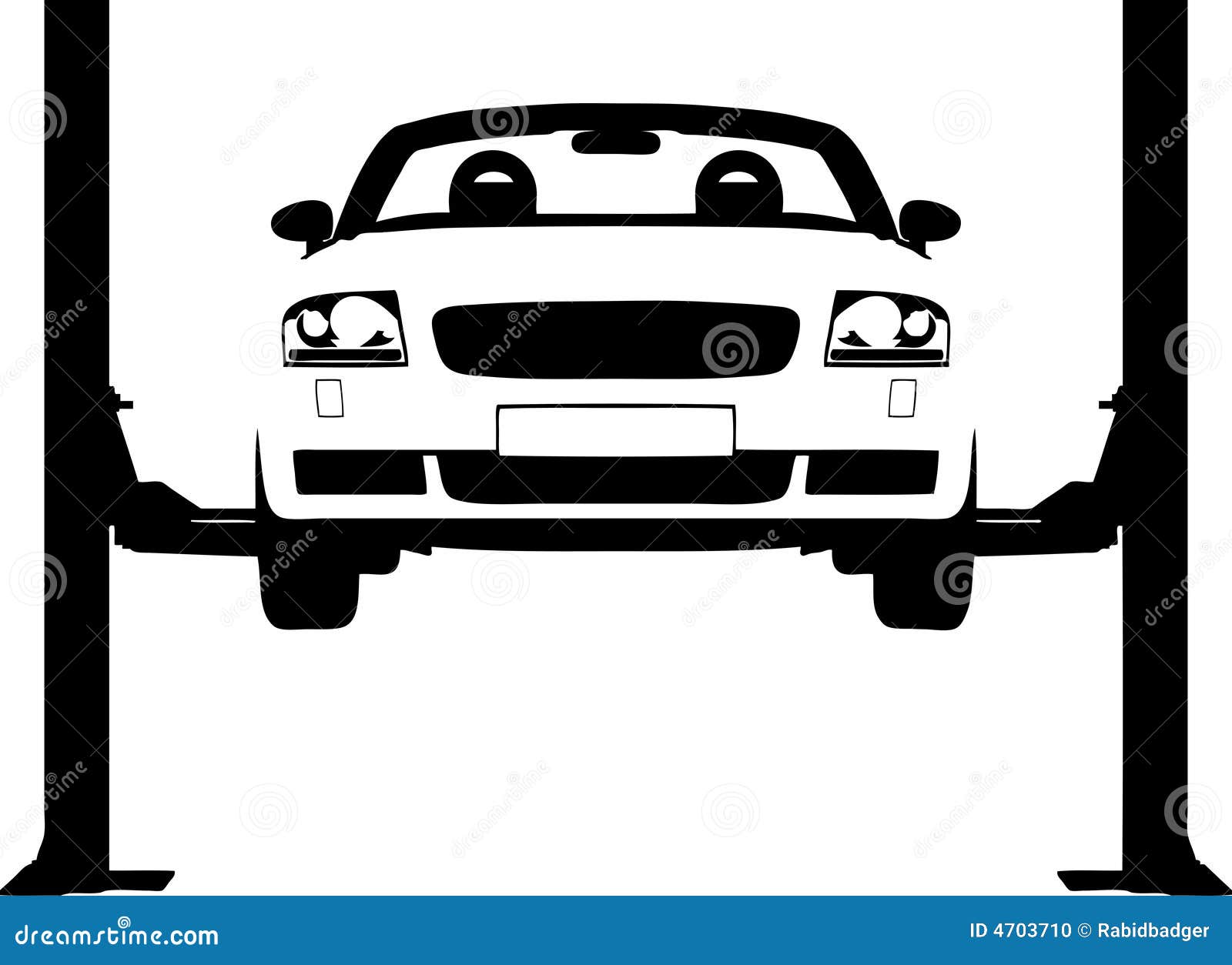 Car ramp stock vector. Illustration of mechanic, equipment - 4703710