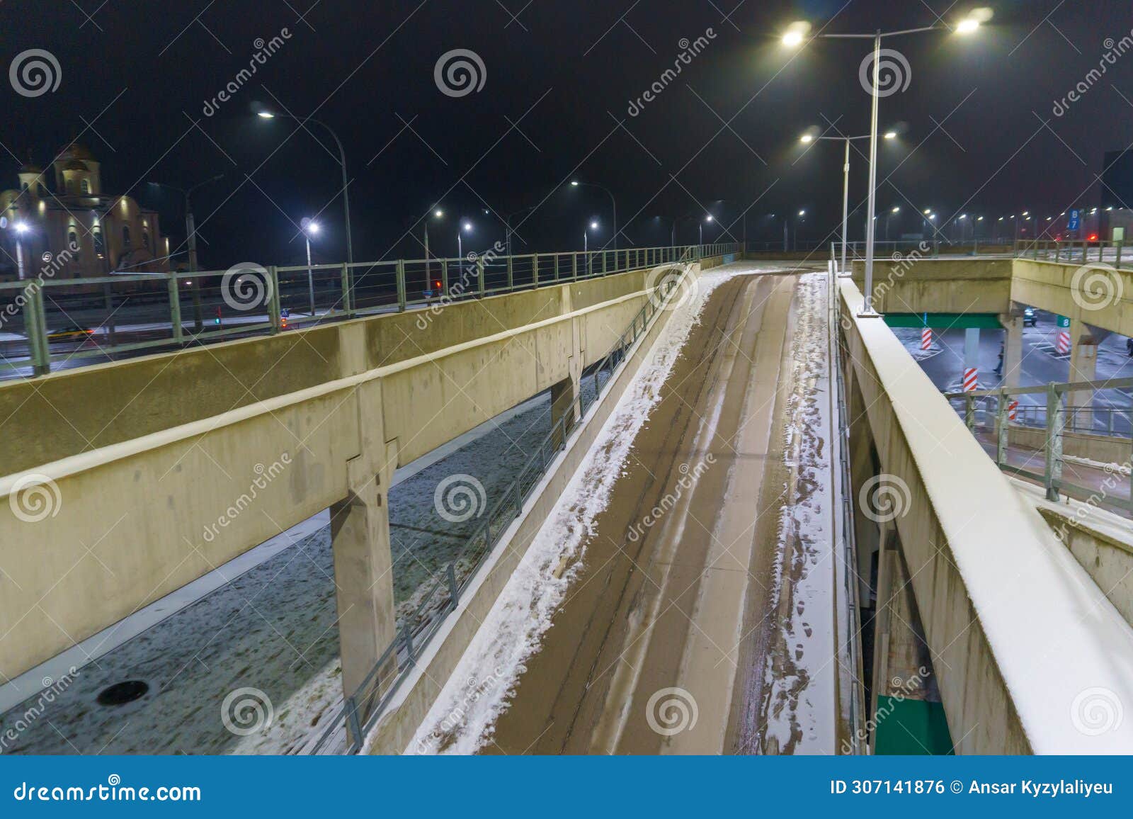 A Car Ramp for Moving between the Floors of a Multi-level Parking Lot ...