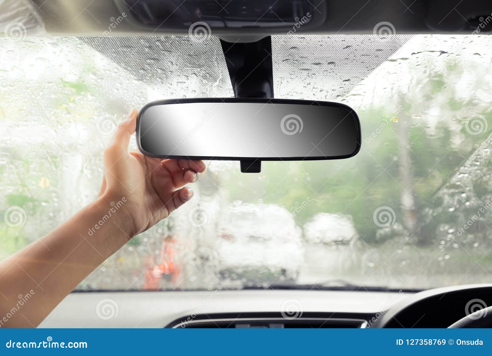 Car rare view mirror stock image. Image of transportation - 127358769