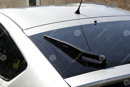 Car Rear stock photo. Image of automobile, wiper, hatchback - 1502142