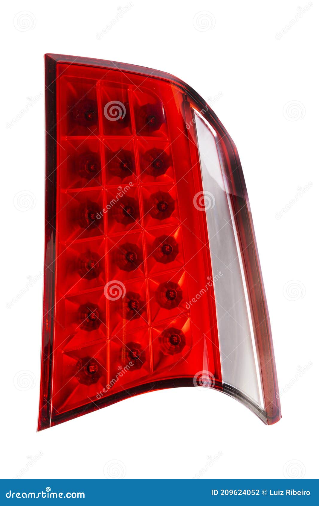 Car Rear Headlight Isolated on White Stock Photo - Image of rear ...