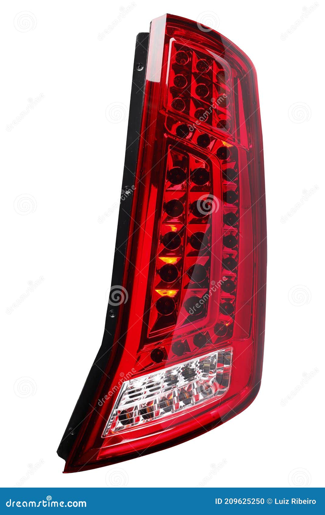 Car Rear Headlight Isolated on White Stock Photo - Image of equipment ...