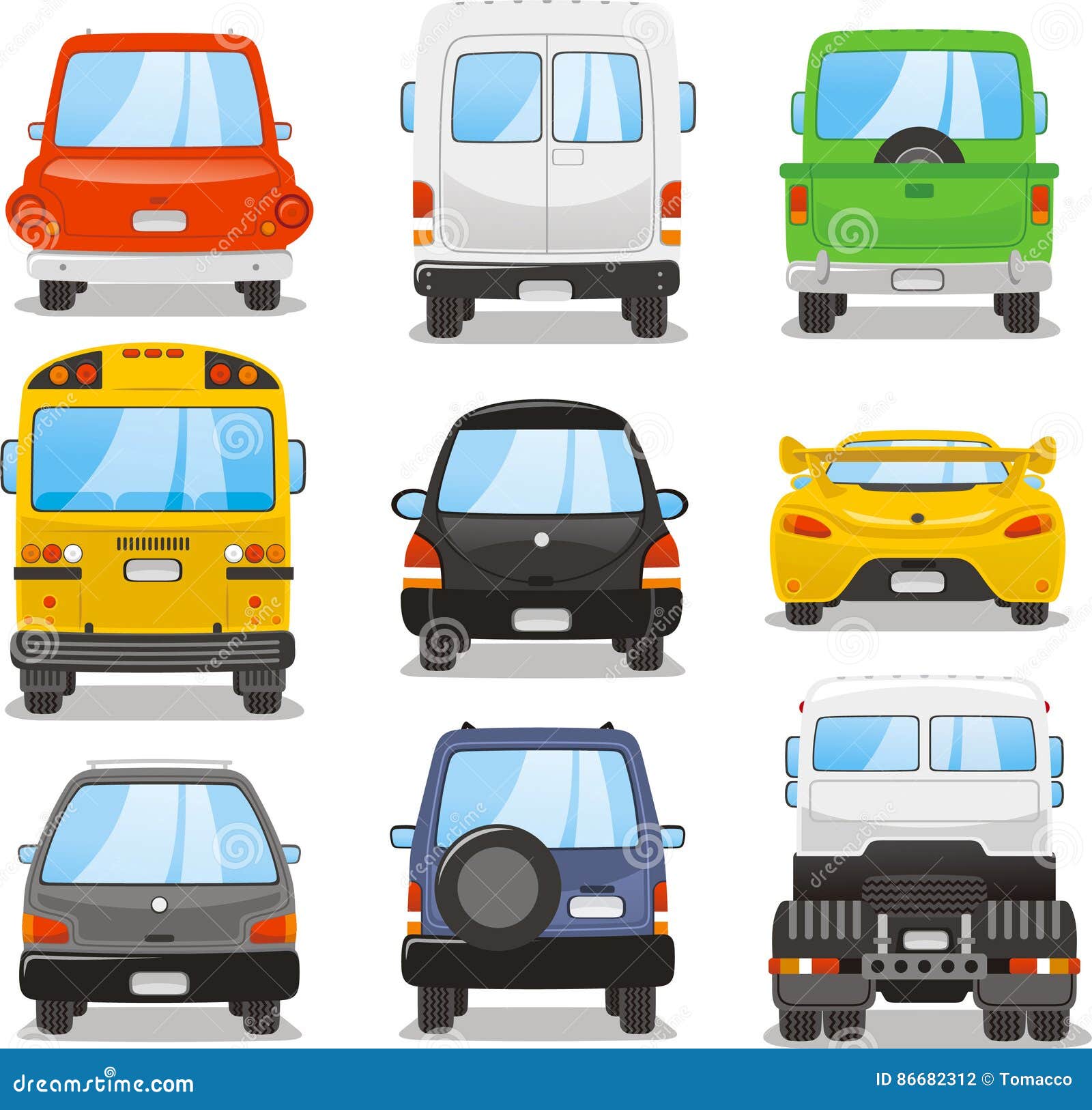 Car rear illustrations stock illustration. Illustration of cartoon ...