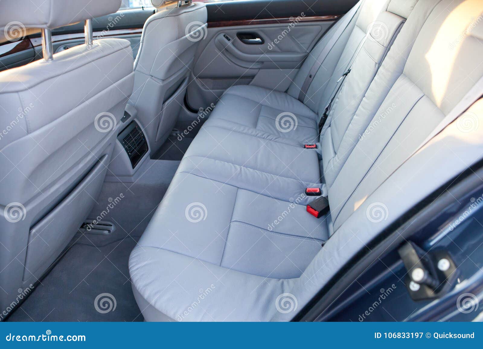 Car rear seats stock image. Image of fixed, leather - 106833197