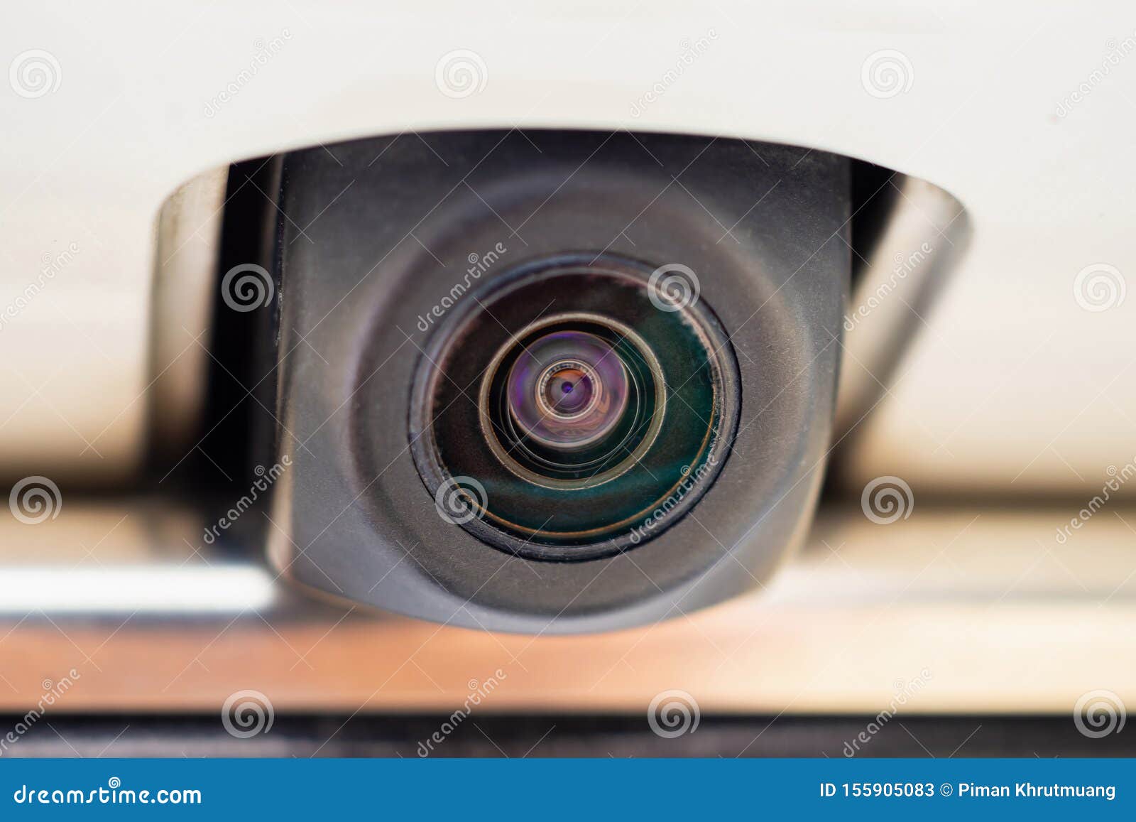 Car Rear View Camera Closeup for Parking Assistance Stock Image - Image ...