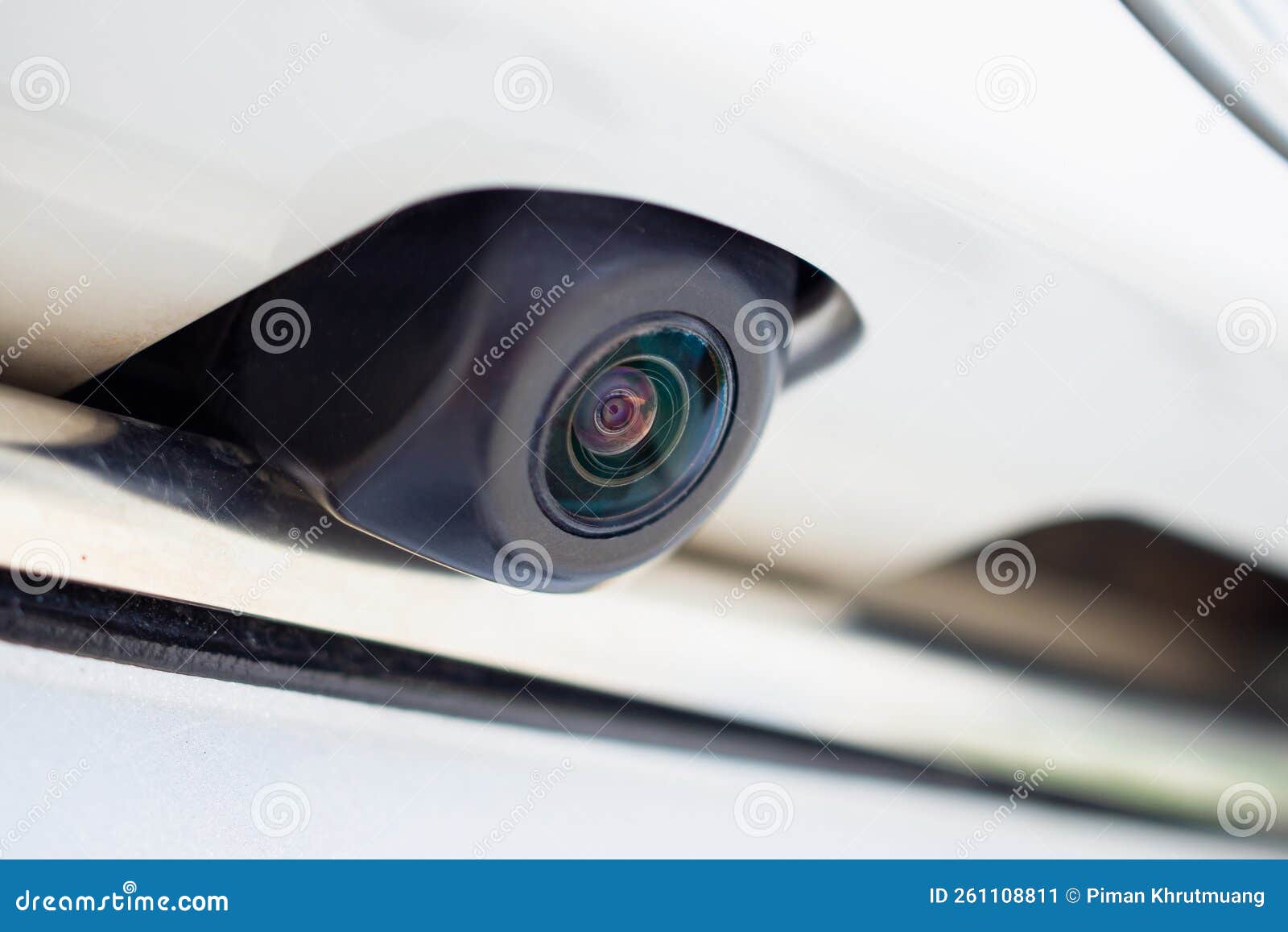 Car Rear View Camera Close Up for Parking Assistance Stock Image ...