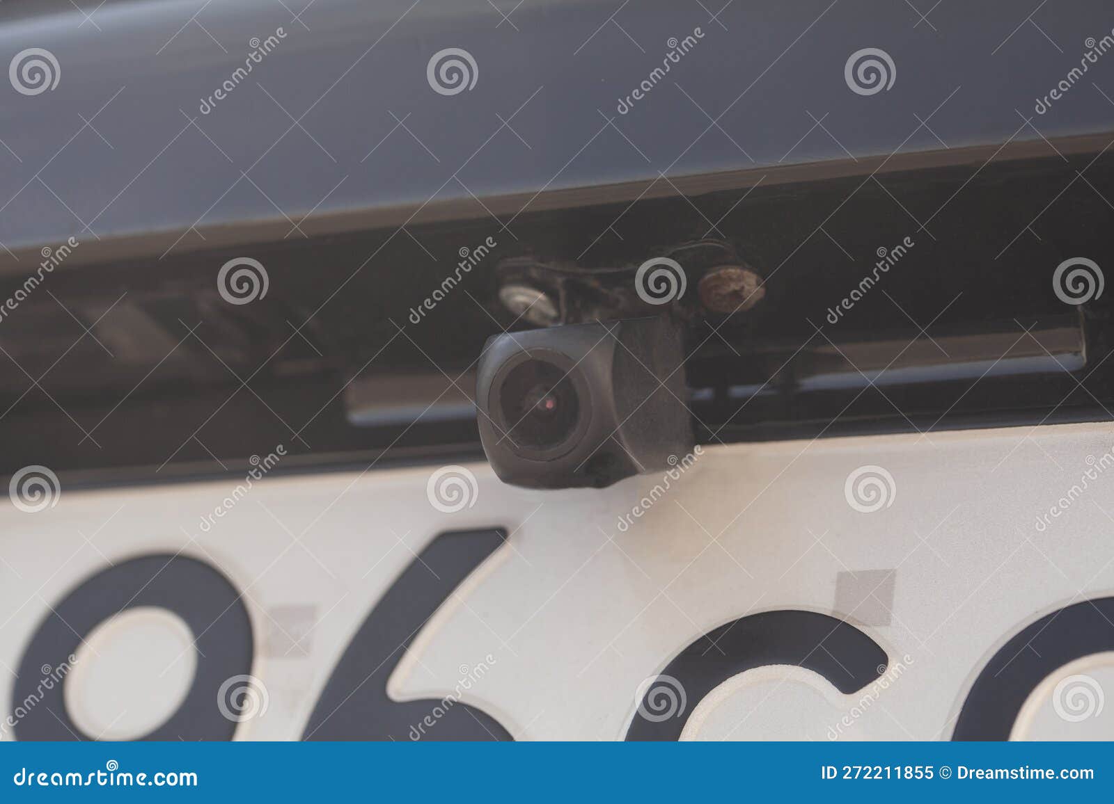 Car Rear View Camera for Parking Assistance on the Car. Stock Image ...
