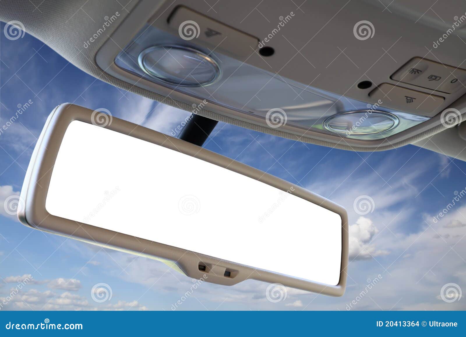 Car rear view mirror. stock photo. Image of rear, automobile - 20413364