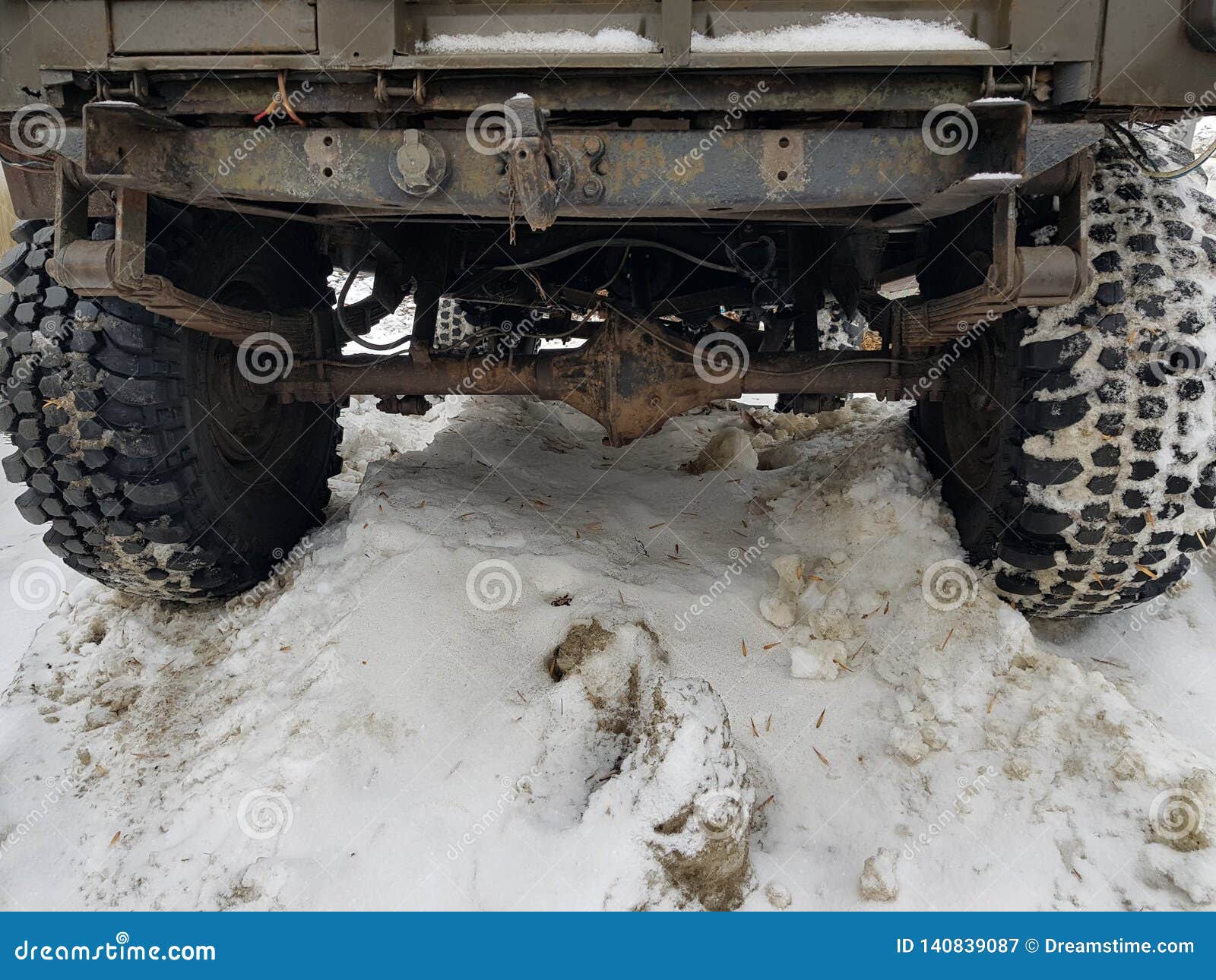 Car - Rear View Under the Bottom Stock Image - Image of cardan ...