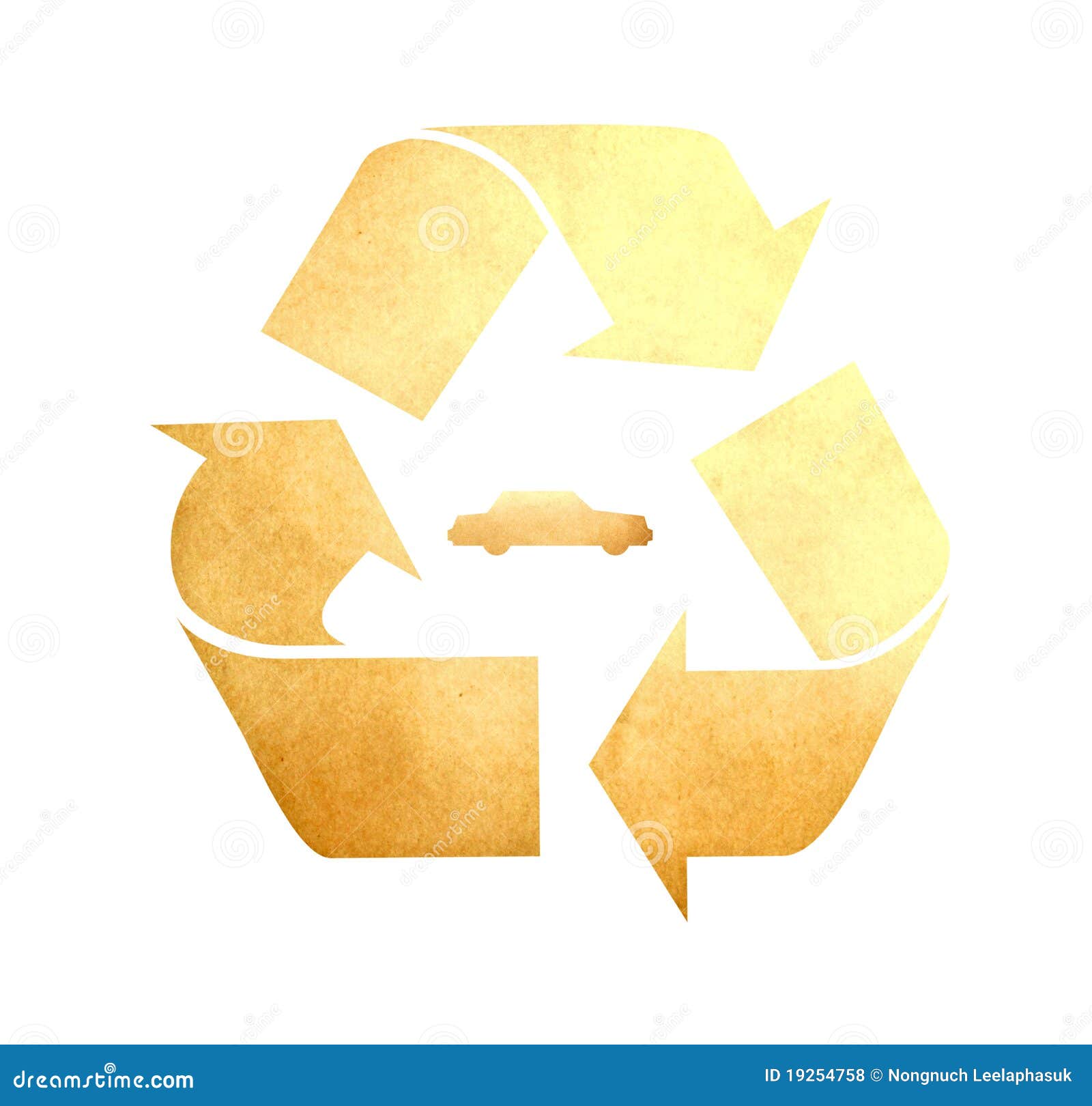 Car with recycle sign stock photo. Image of environmental - 19254758