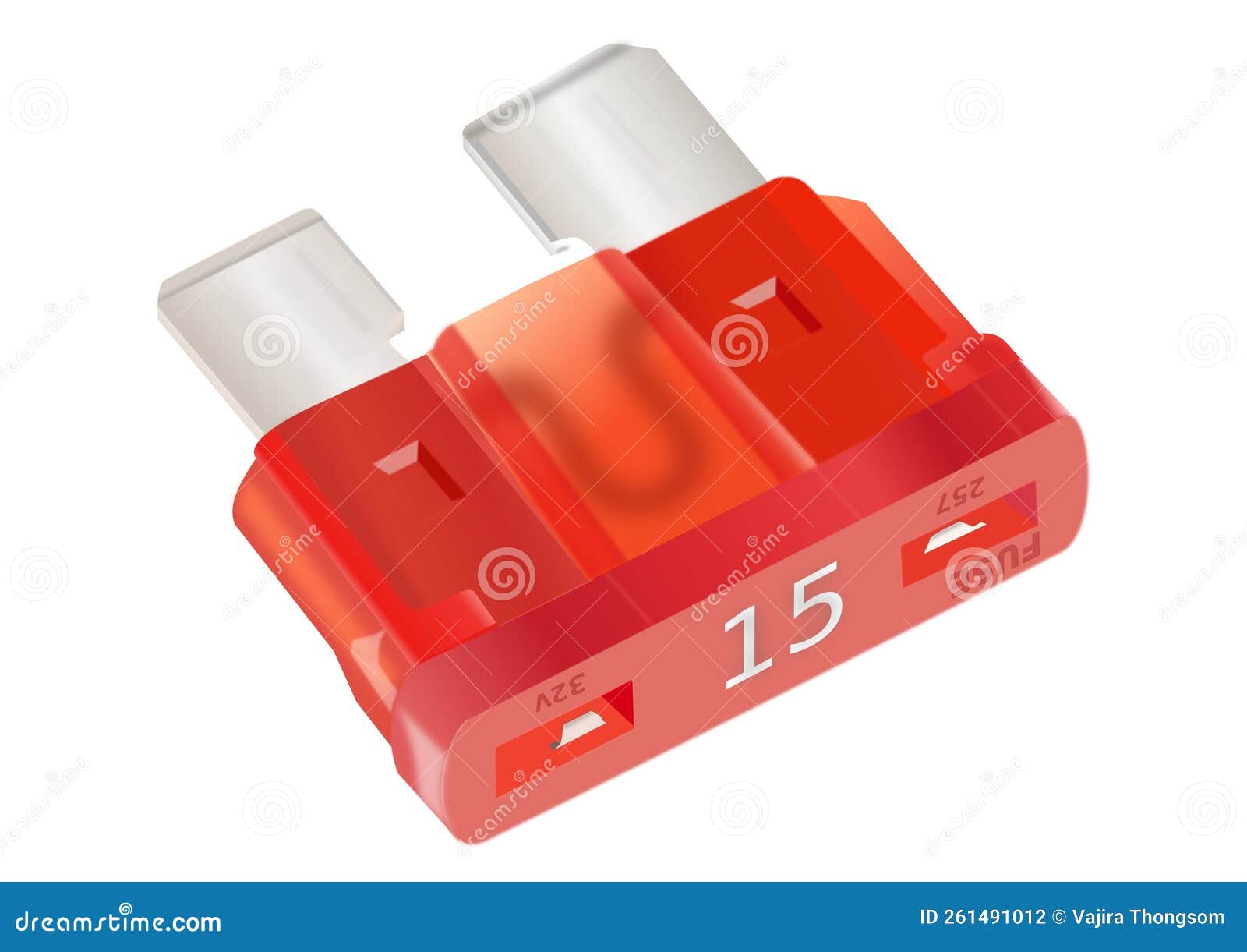 Car Red Fuses, Electrical Bridge, Vector Stock Vector - Illustration of ...