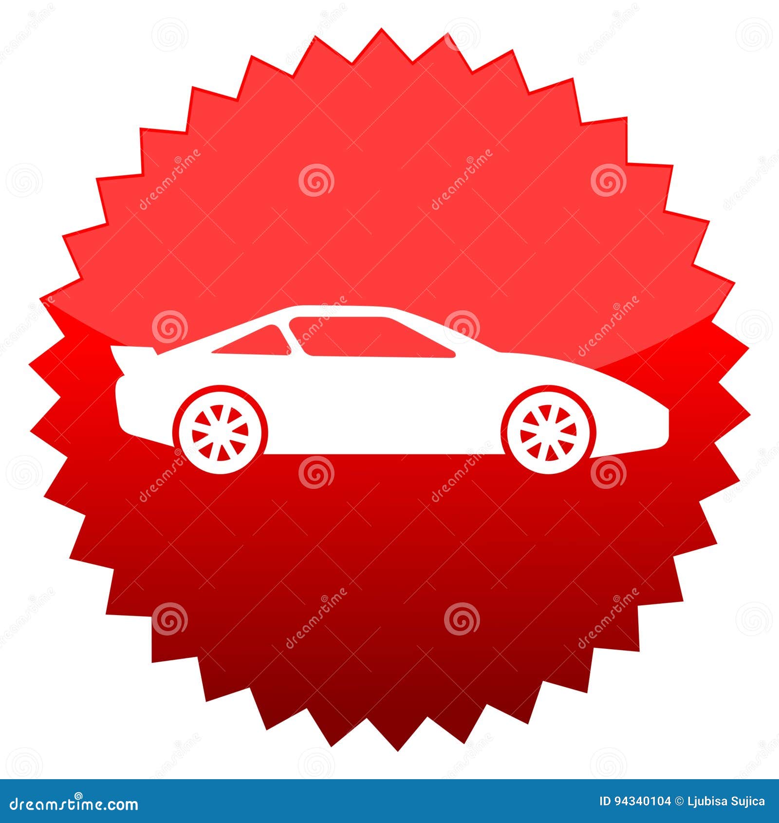 Car, Red sun sign stock illustration. Illustration of adventure - 94340104