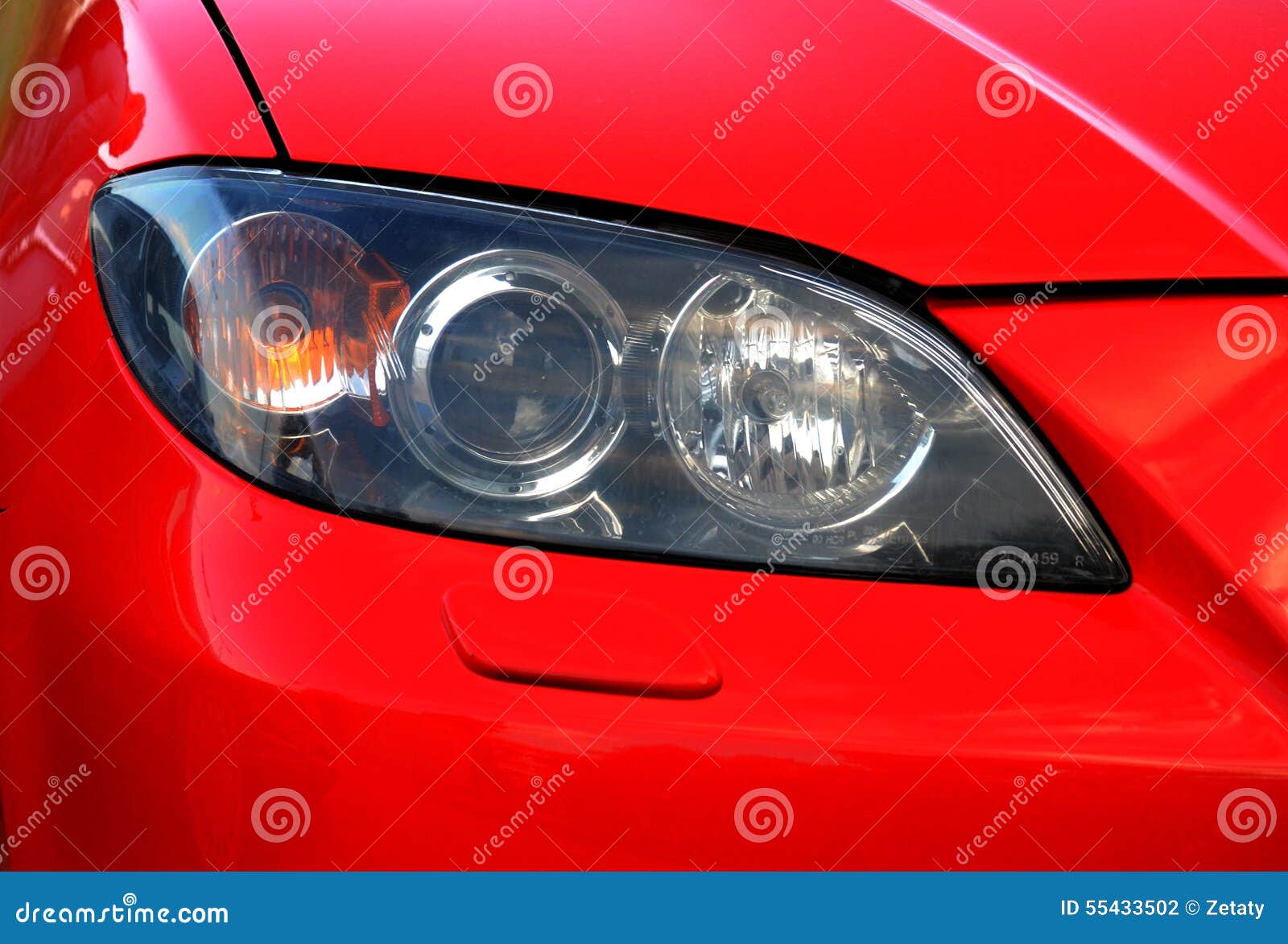 Car reflector headlamp stock photo. Image of design, metallic - 55433502
