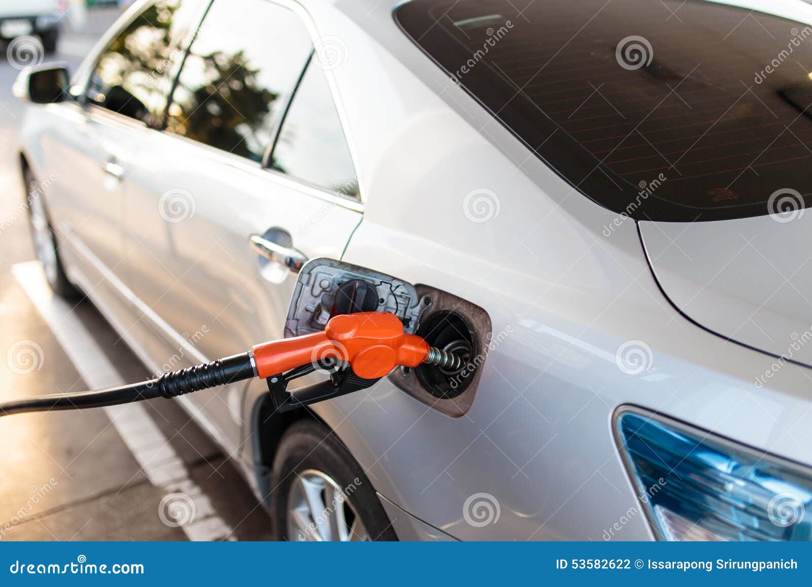 Car refuel stock photo. Image of hose, lead, light, close - 53582622