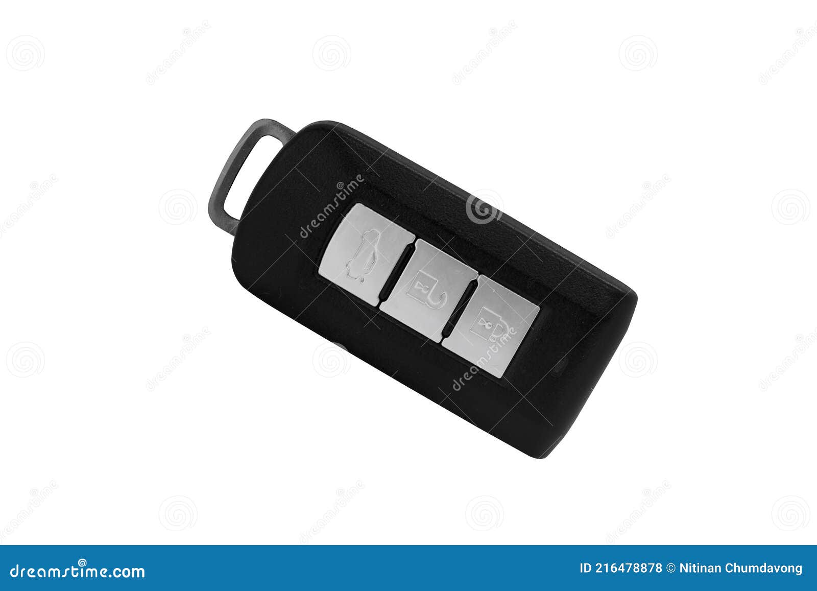 Car Remote Control Isolated Over White Background Stock Photo - Image ...