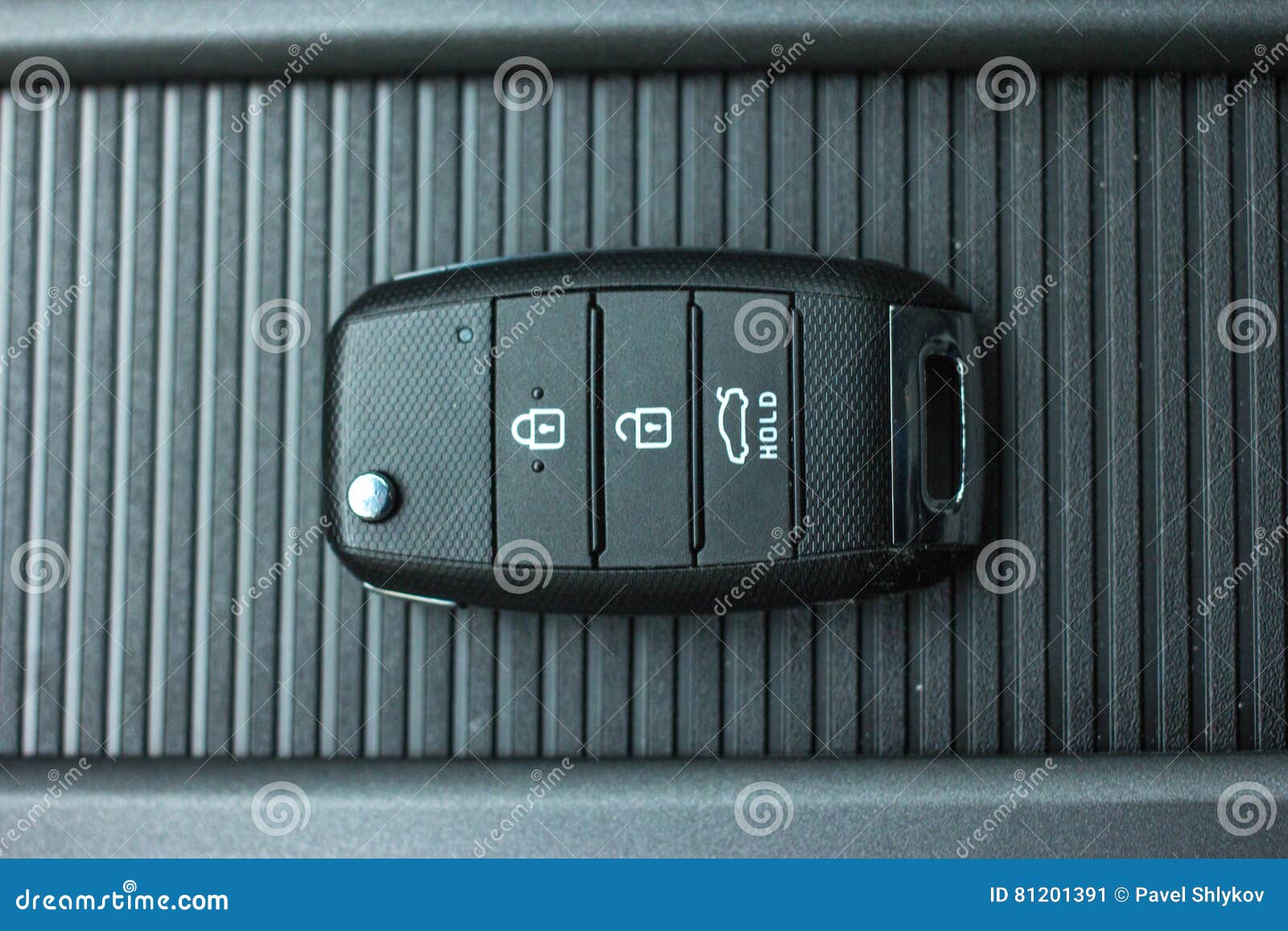 Car Remote Control Key in Vehicle Interior Stock Image - Image of ...