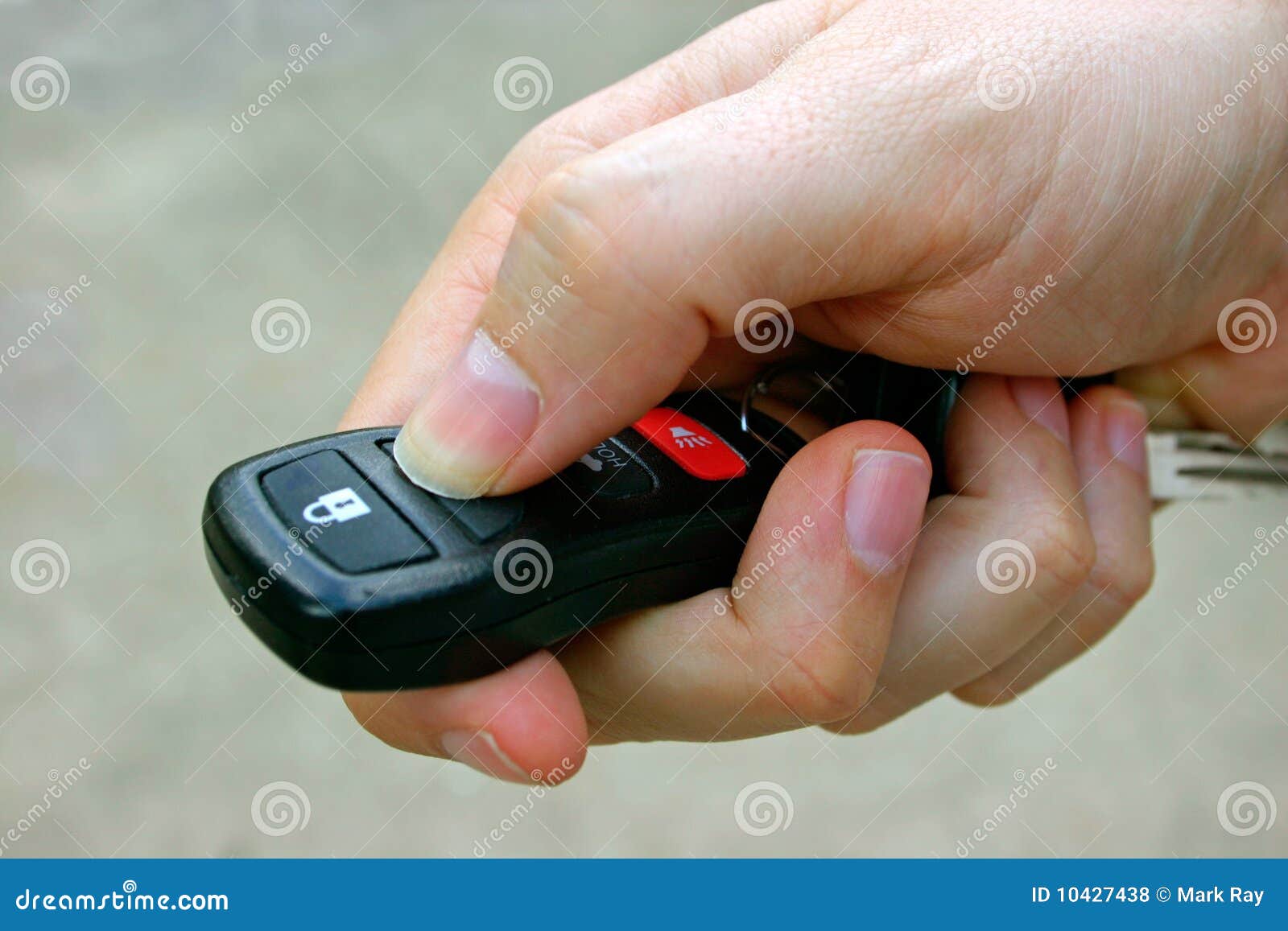Car Remote in Hand stock photo. Image of lock, security - 10427438