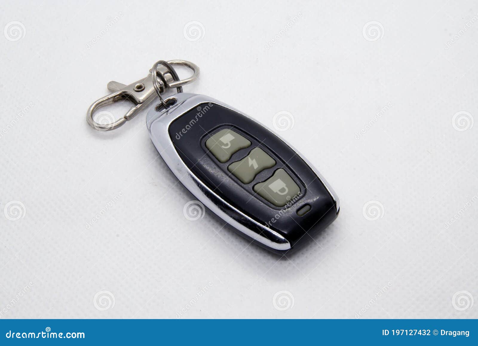 Car Remote Key. Automobile Remote Control Key Chain. Stock Photo ...